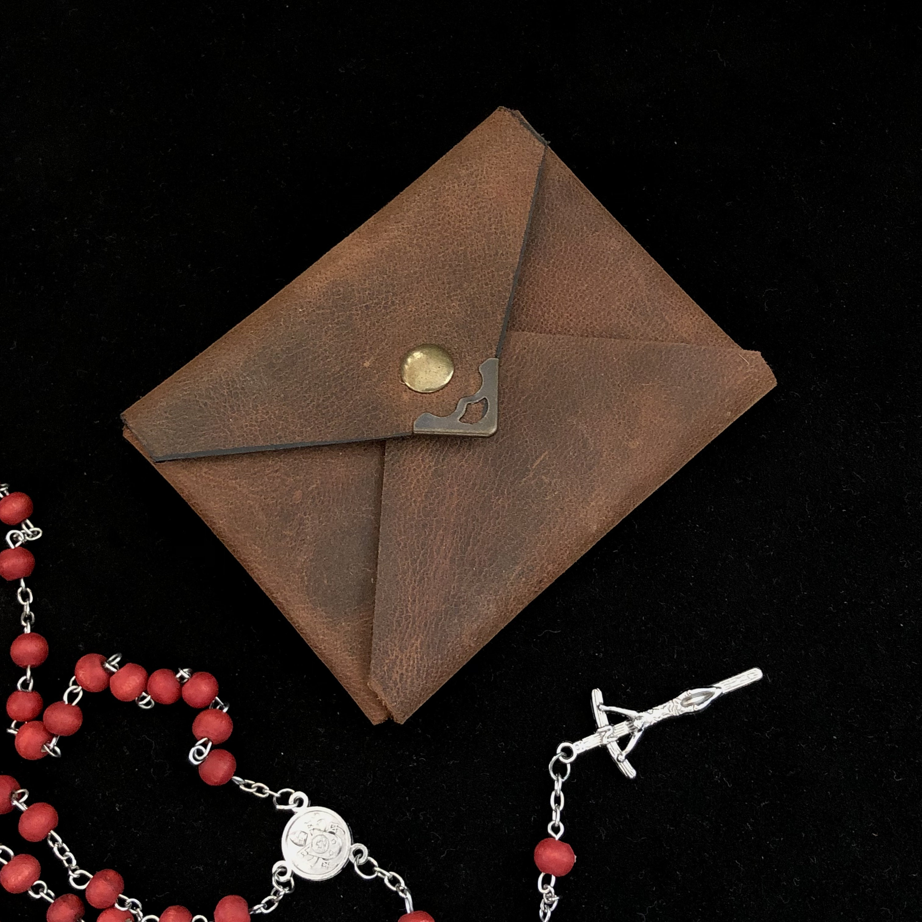 Handmade Leather Rosary Pouch: Catholic Keepsake Gift - Etsy