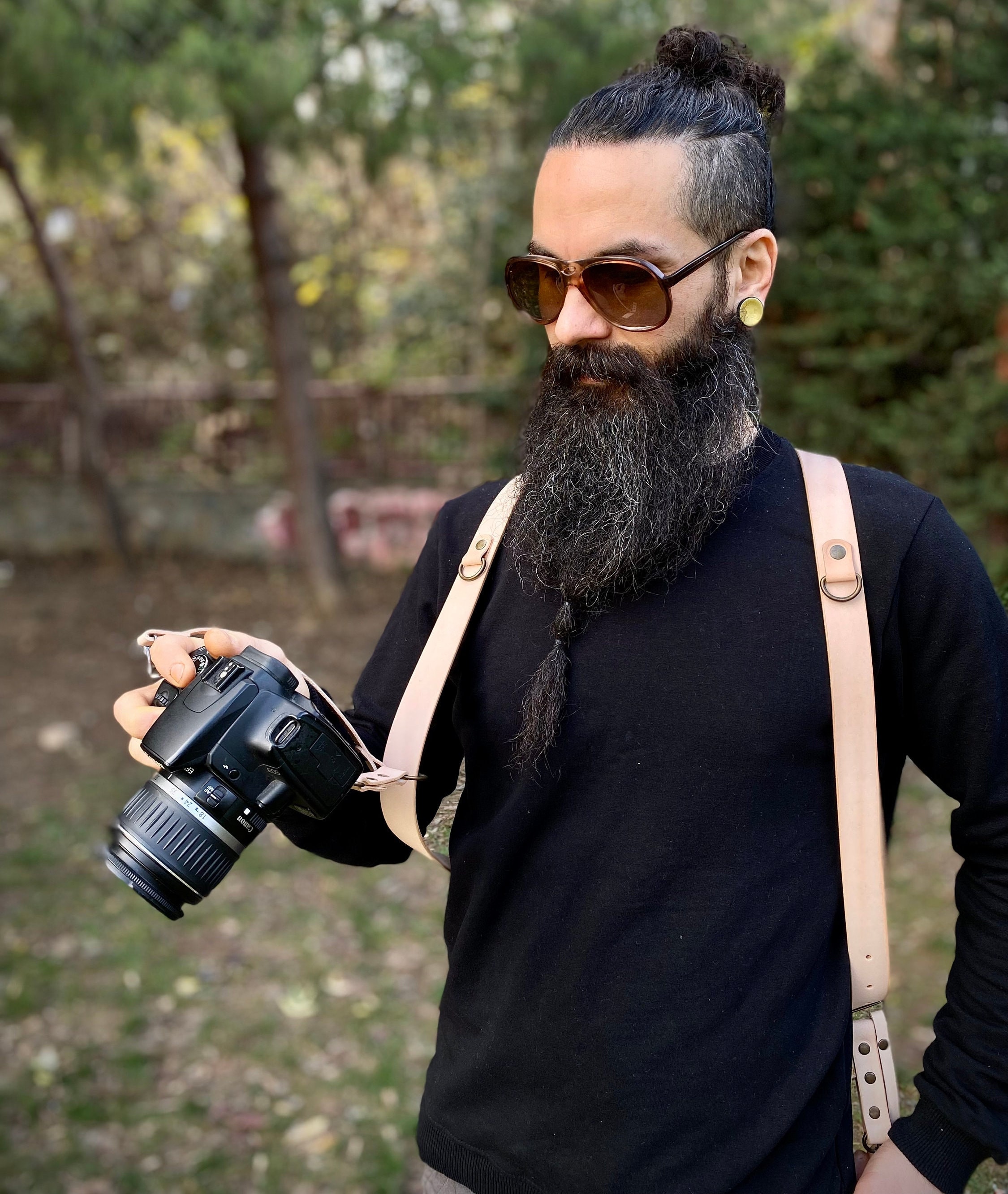 Natural Leather Multi Camera Holster, Dual DSLR Camera Harness - Etsy