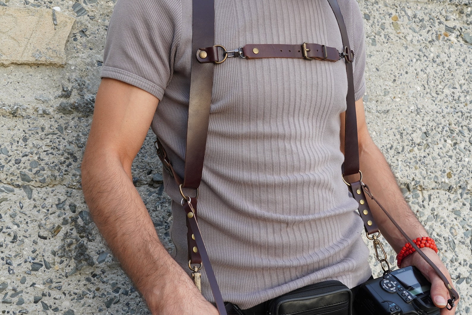 Leather Multi Camera Harness DSLR Camera Holster - Etsy