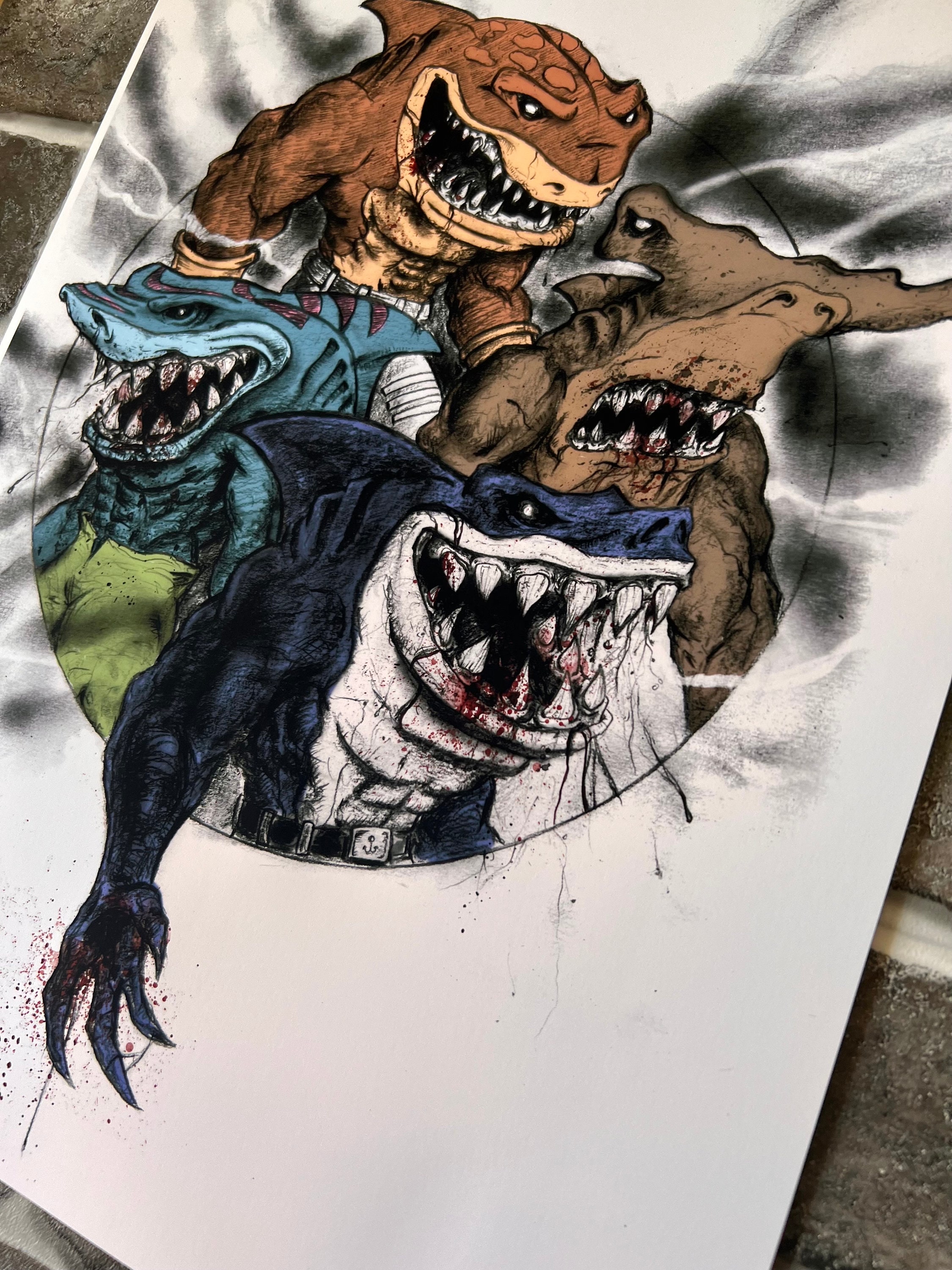 Street Sharks Art