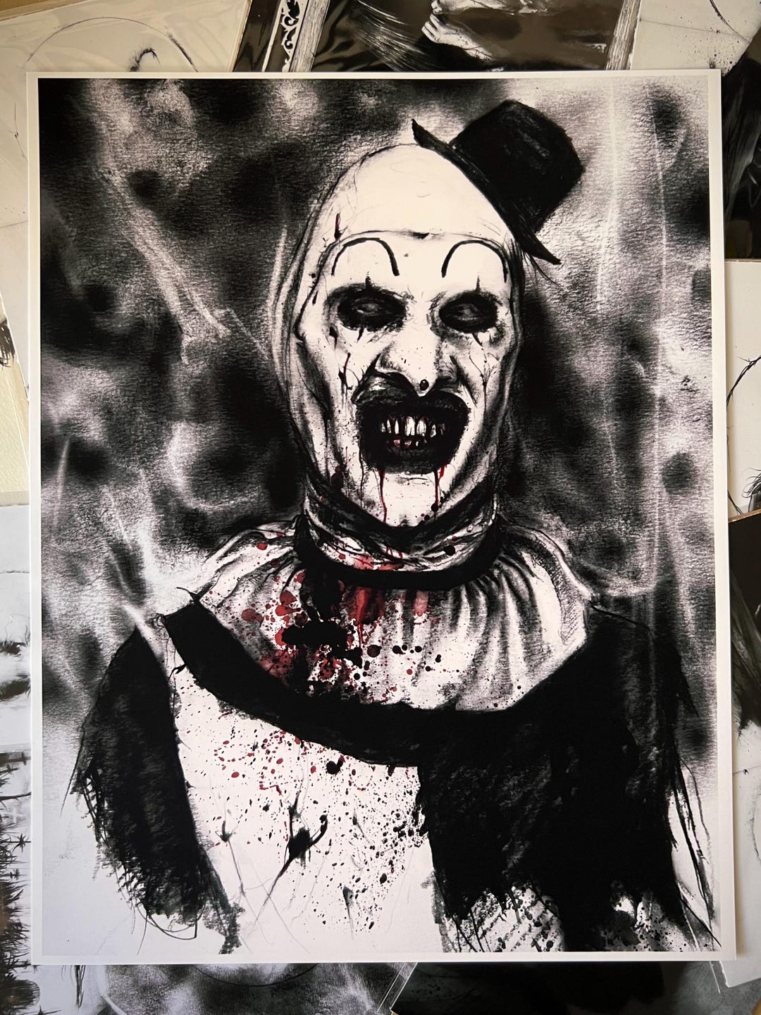 Tara is Sick. Come Around the Back-11x14 Clown Art Movie Poster, Cult ...