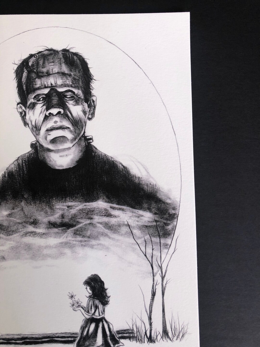 Frankenstein-dark Art Print, Gothic Horror, Movie Monsters, Victorian ...