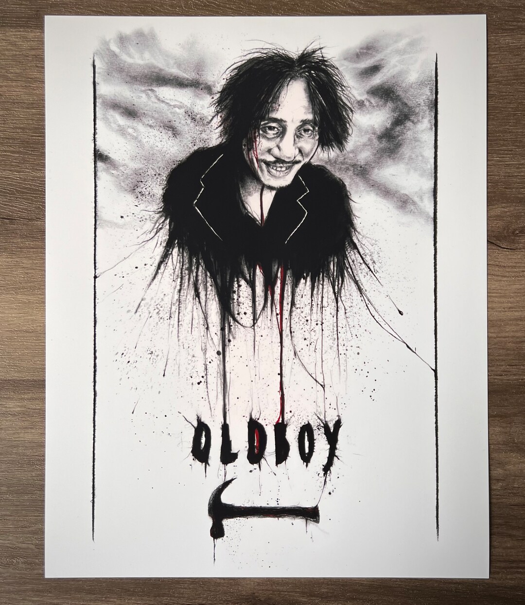 Oldboy-11x14 Movie Poster, Oh Daesu, Cult Film Poster, Witchy Wall ...