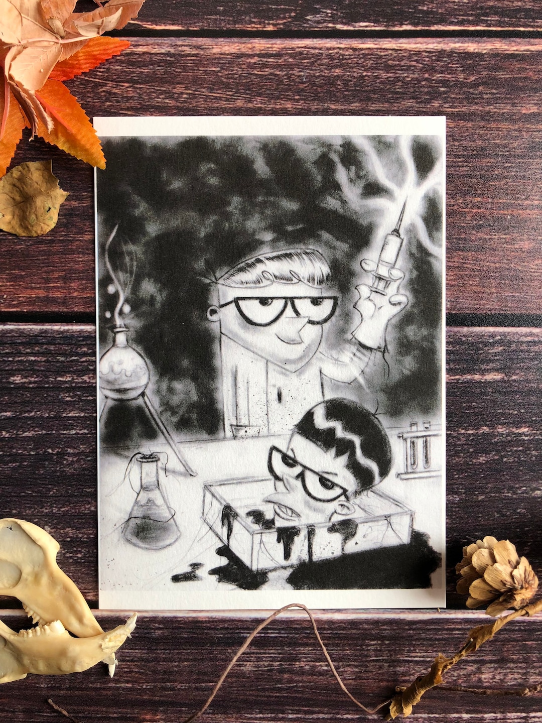 Reanimating Dexters Lab-dark Artwork Print, Reanimator, Cartoon Network ...