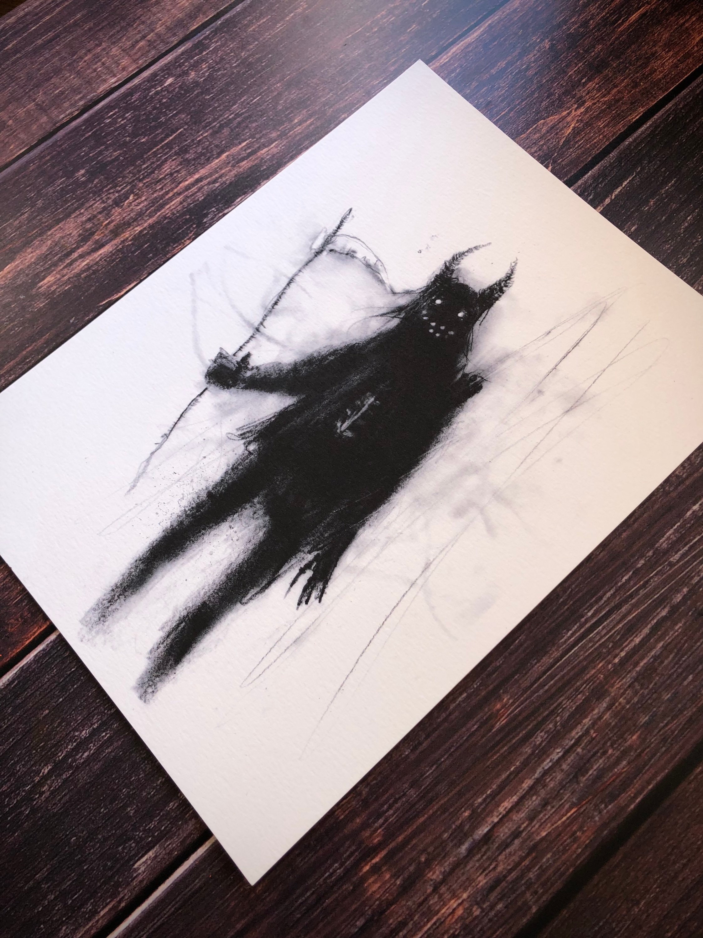 Shadow Demon Drawing