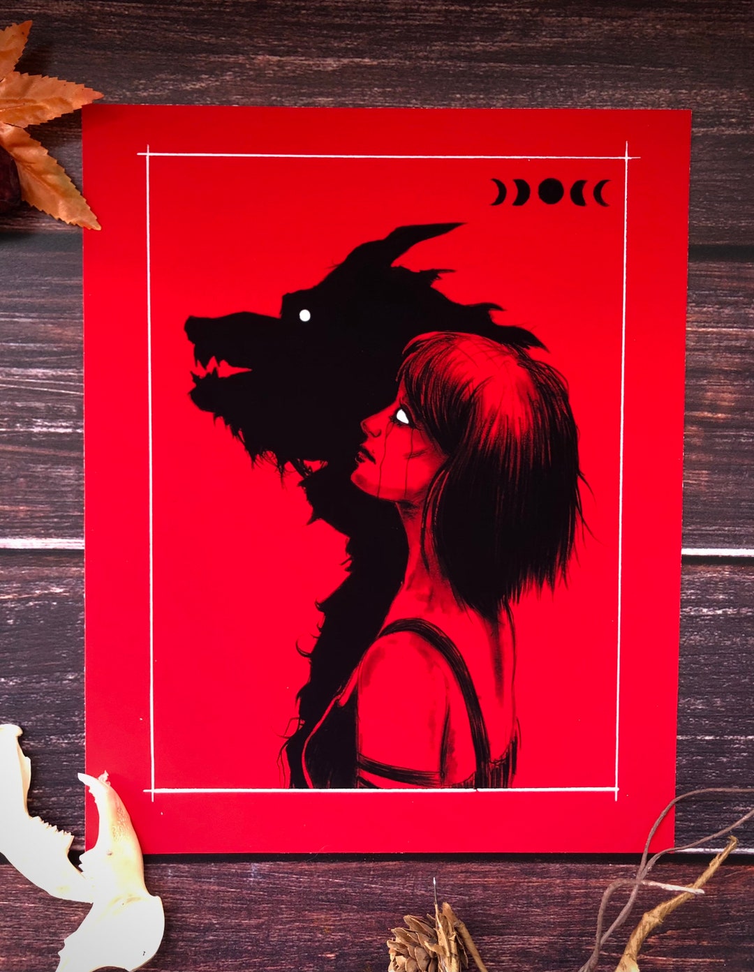 Werewolf 8x10 Fine Art Print, Witchcraft, Satanic Wall Decor, Lycan ...