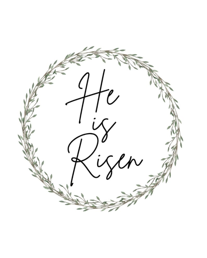 He is Risen PNG Digital Download - Etsy