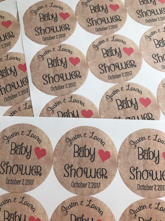 Baby Shower Stickers Custom Stickers. Stickers. Baby Shower | Etsy