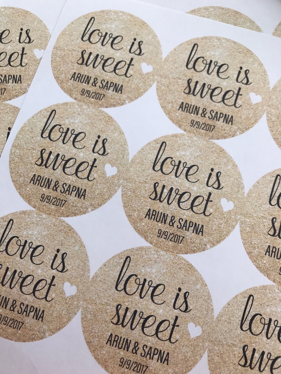 Love is Sweet, Wedding Stickers, Wedding Favors, Wedding Favor Stickers ...