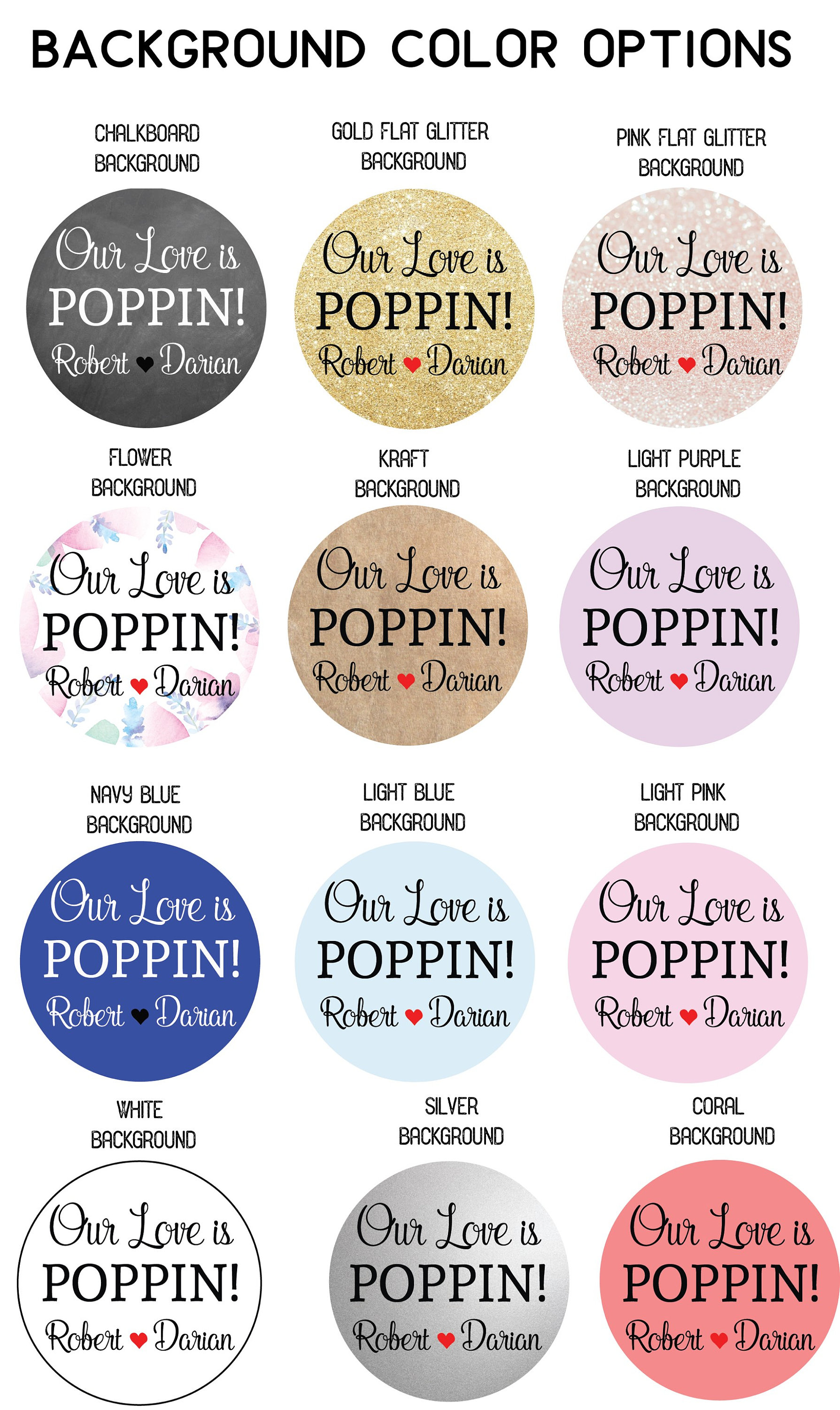 Wedding Stickers Custom Stickers Wedding Favors Our Love is - Etsy