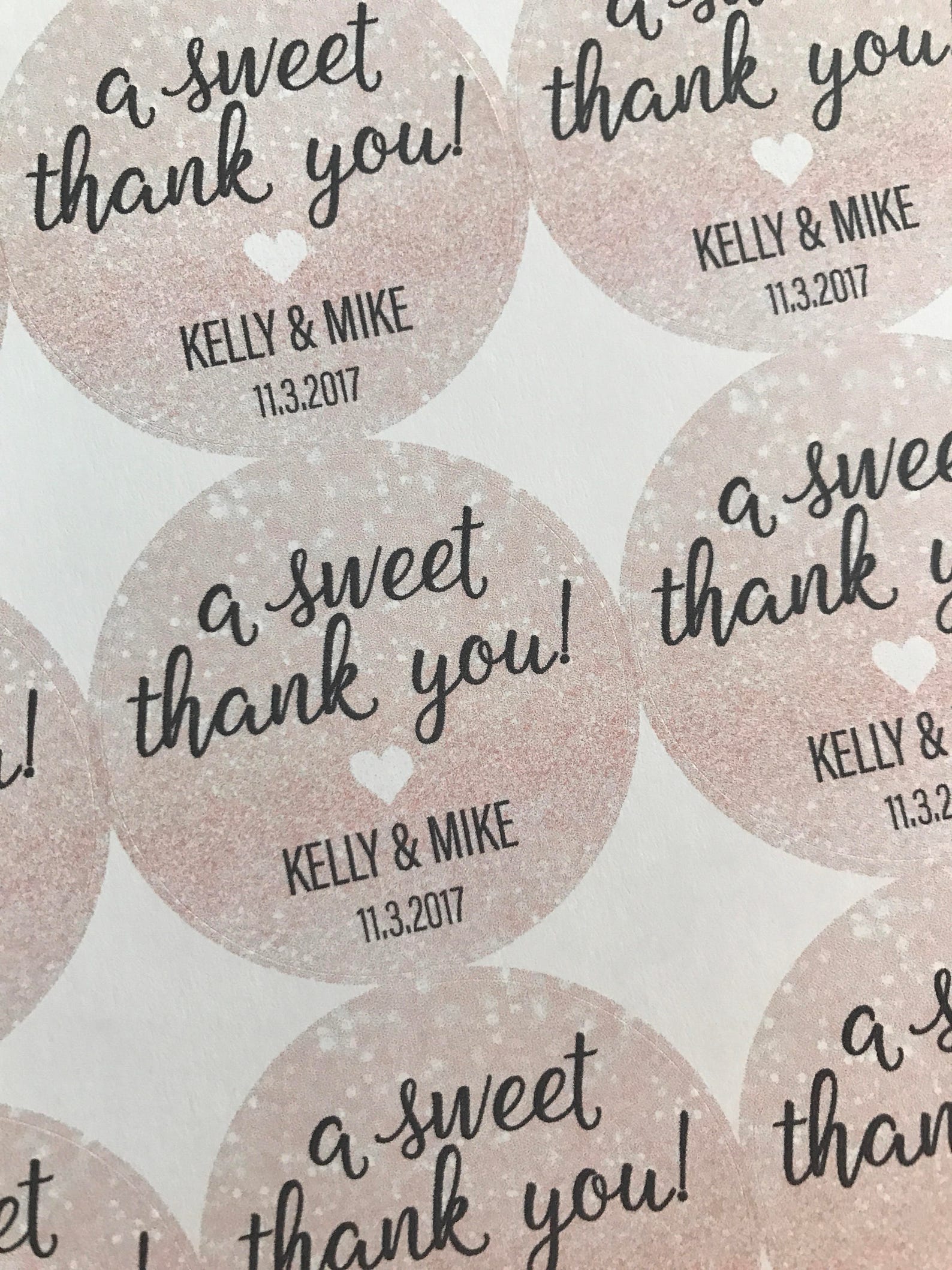 Wedding Stickers Thank You Stickers Wedding Thank You - Etsy