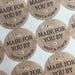 Made for You, Handmade Stickers, Homemade Stickers, Wedding Stickers ...