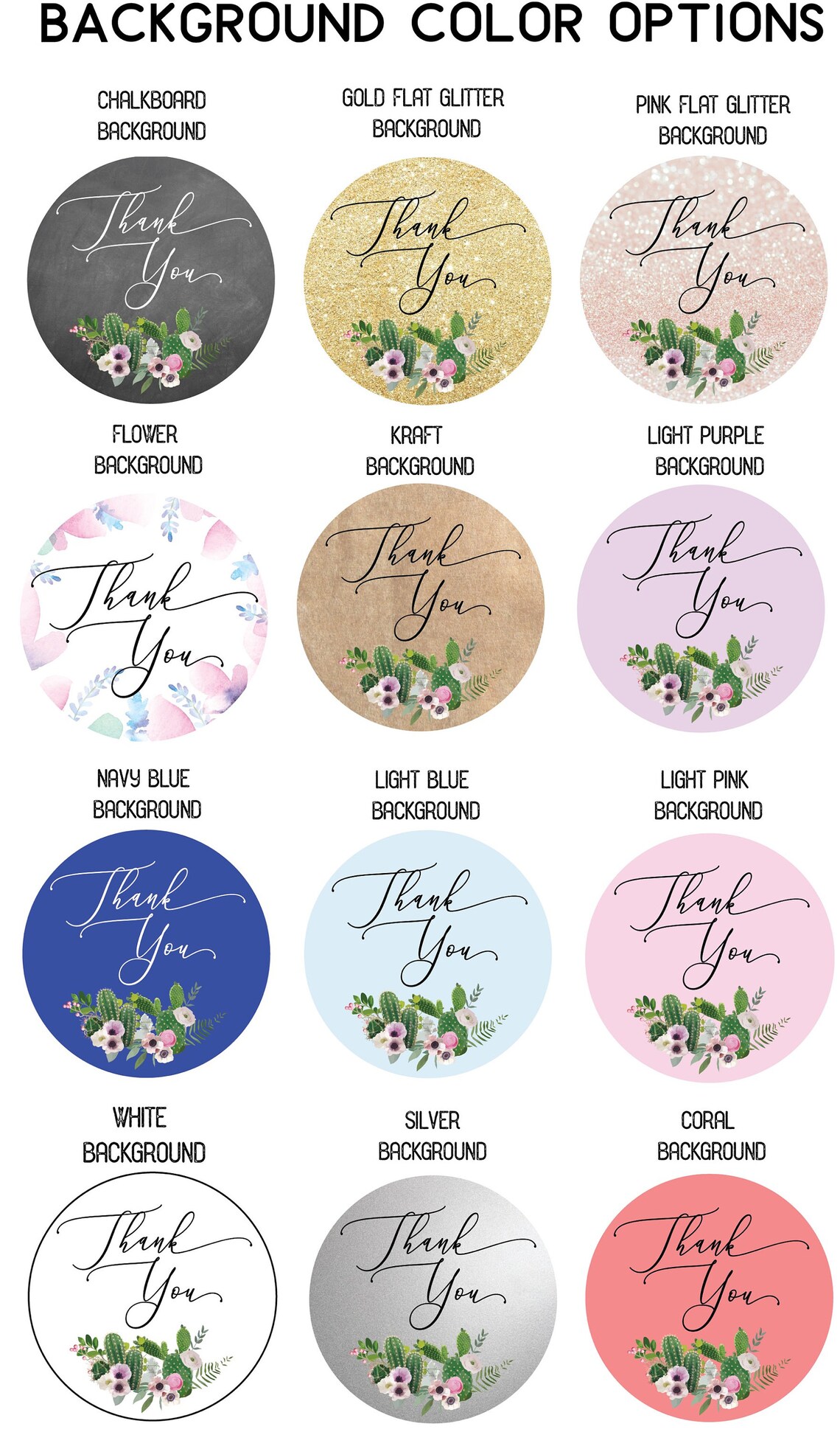 Thank You, Thank You Stickers, Wedding Stickers, Custom Stickers ...
