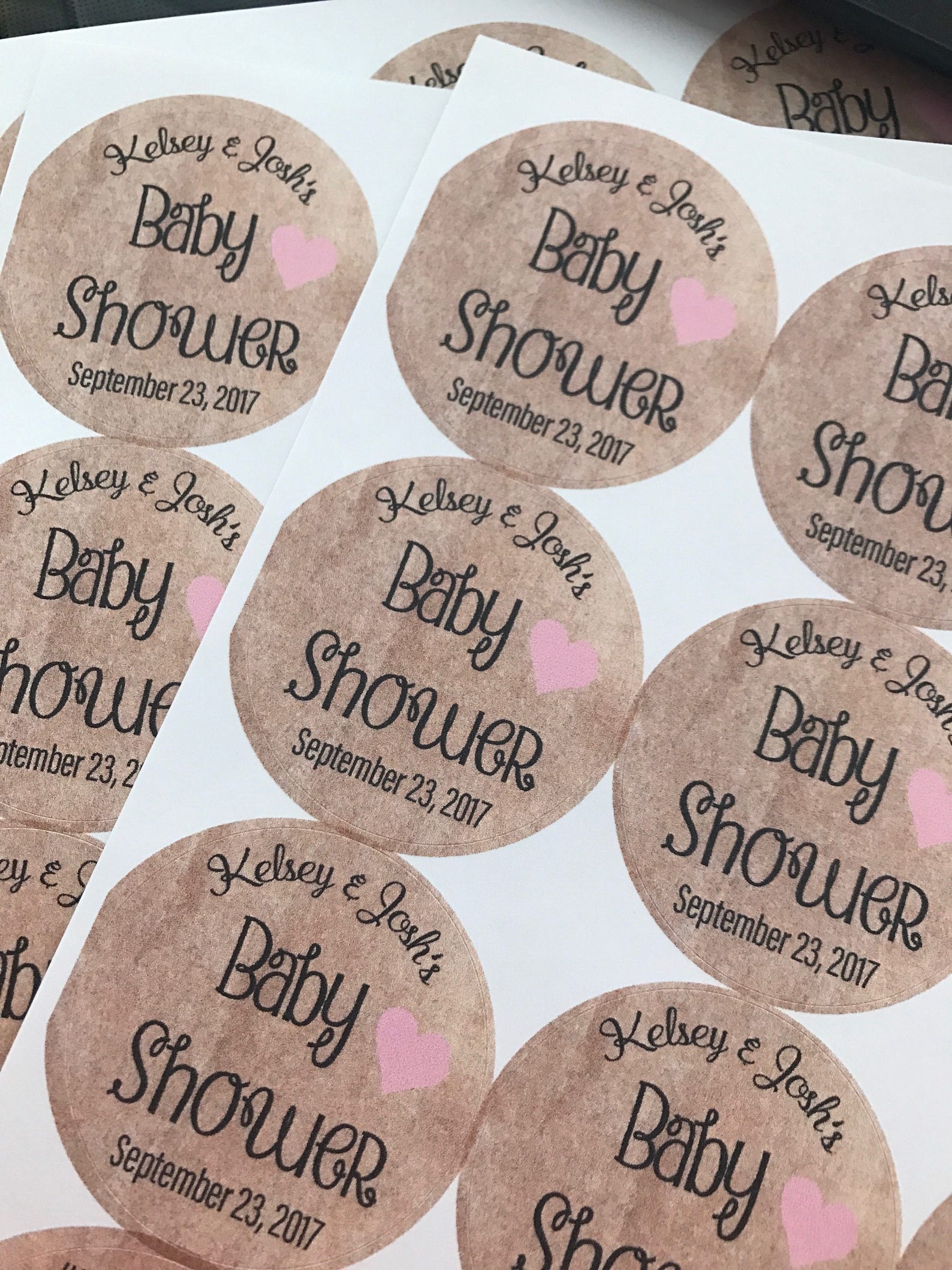 Baby Shower Stickers, Custom Stickers. Stickers. Baby Shower Favors ...