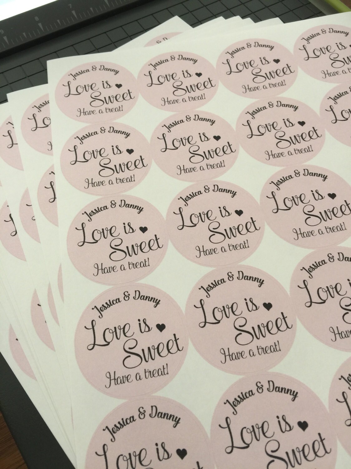 Wedding Favors Love is Sweet Wedding Favor Stickers Custom - Etsy