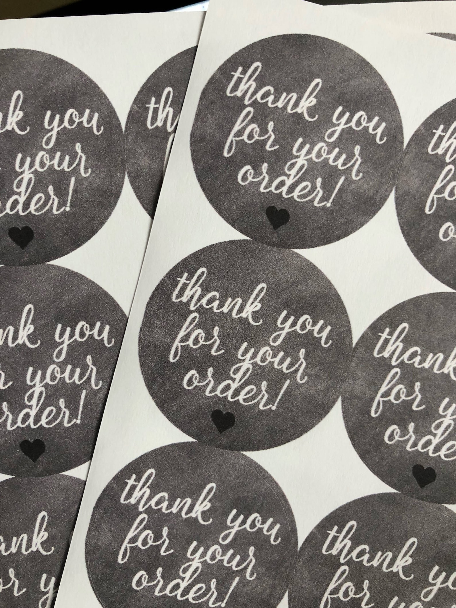 Thank You Stickers, Thanks for Your Order, Custom Stickers, Custom ...