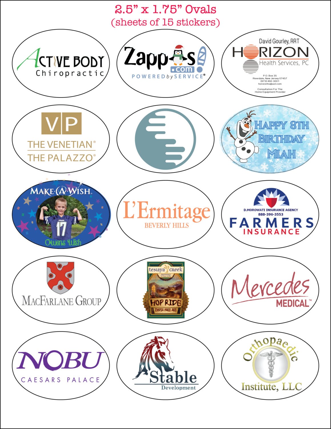 Custom Stickers Logo Custom Logo Stickers Custom Sticker | Etsy