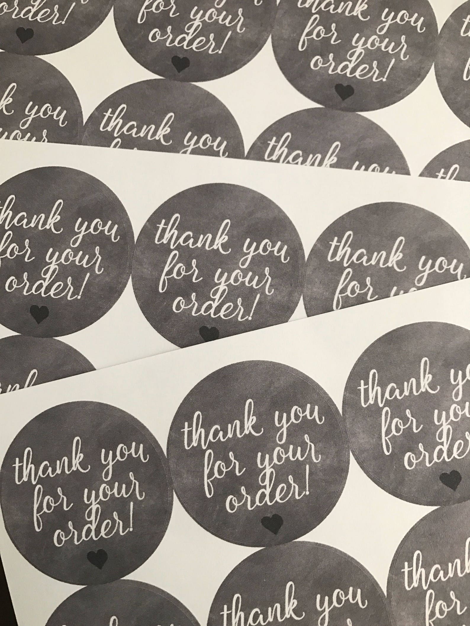 Thank You Stickers, Thanks for Your Order, Custom Stickers, Custom ...