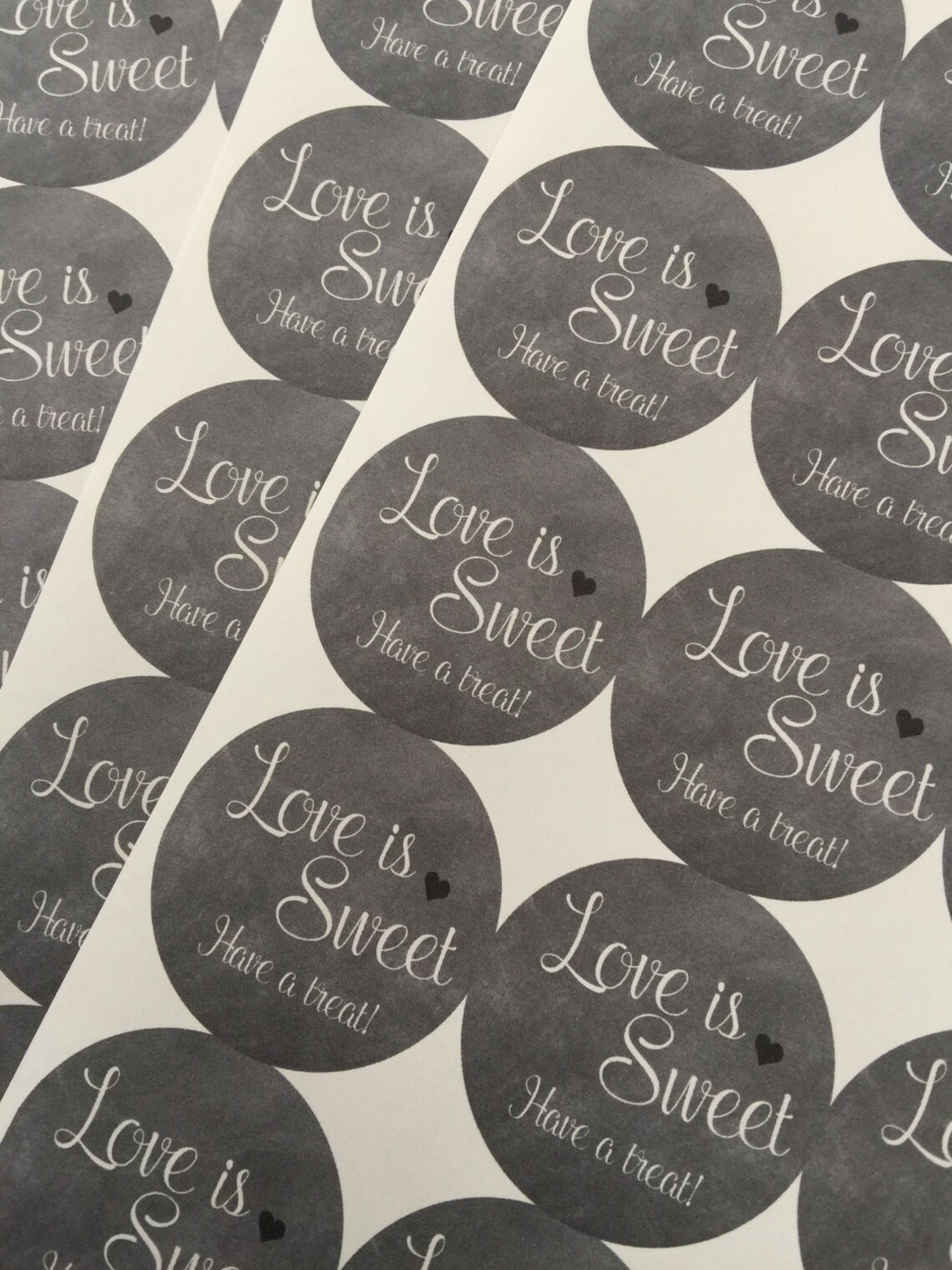 Love is Sweet, Love is Sweet Stickers, Wedding Stickers, Custom ...
