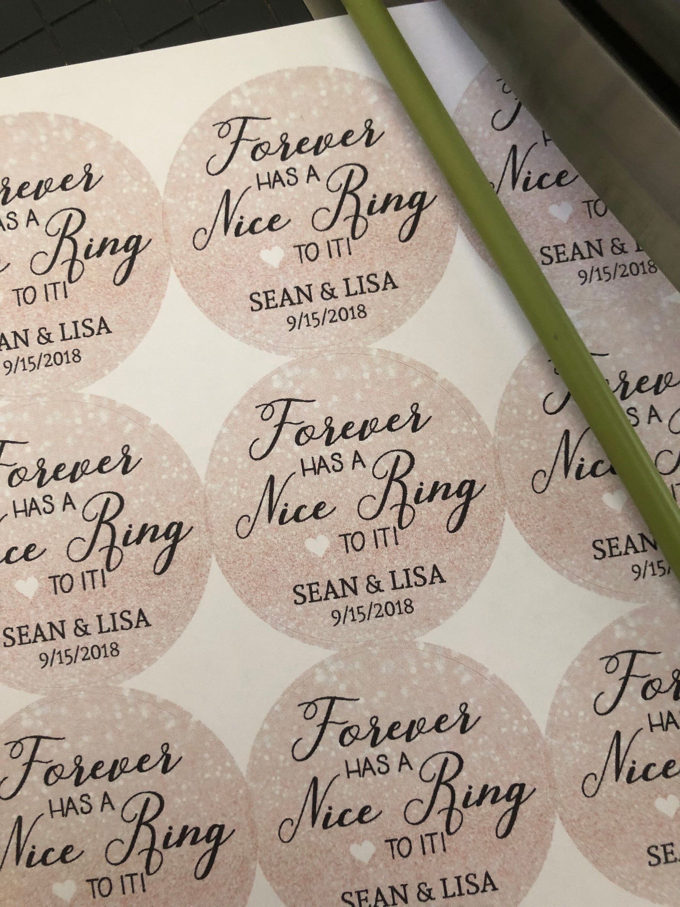 Wedding Stickers Custom Stickers Wedding Favors Forever Has | Etsy