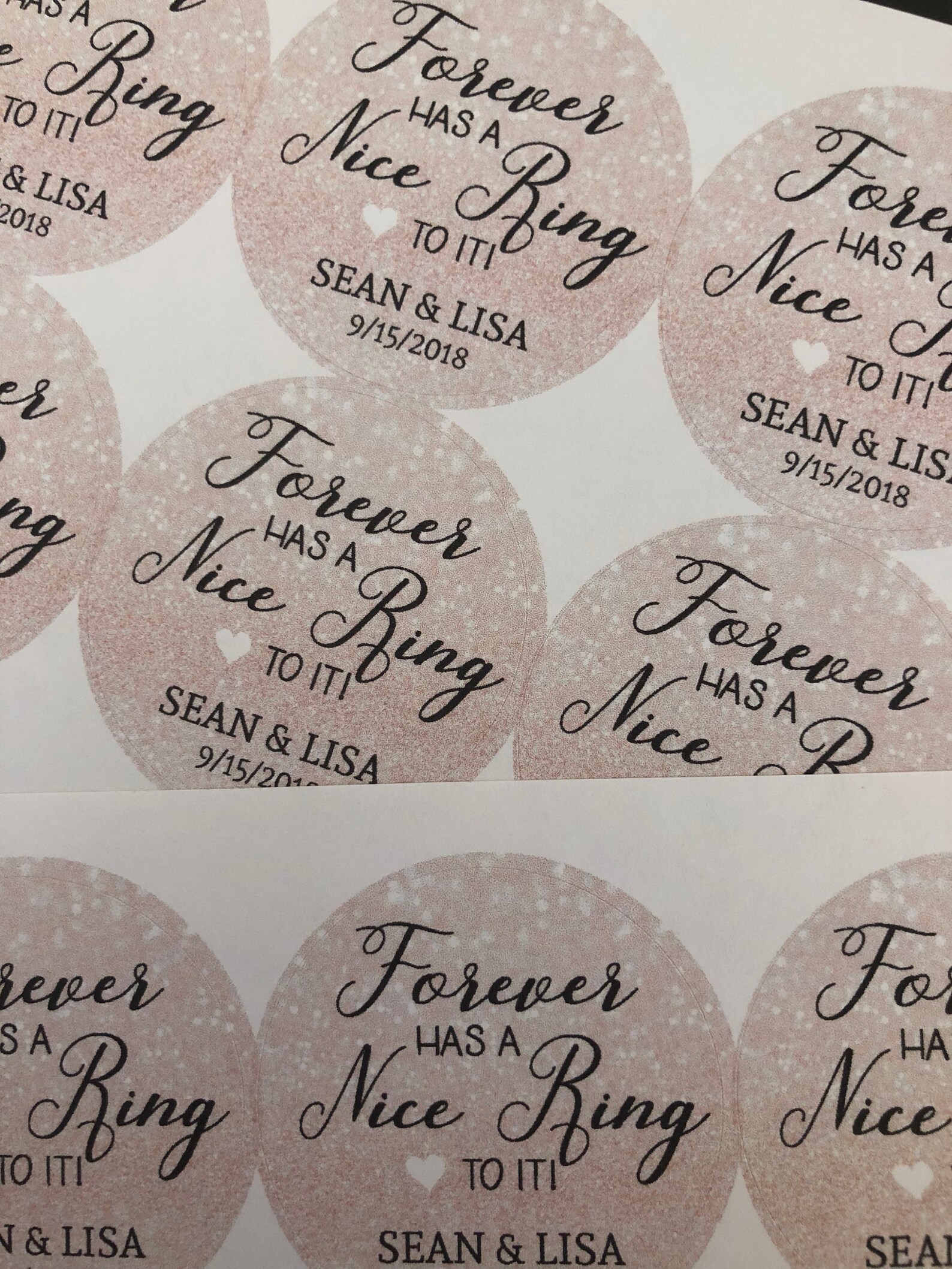 Wedding Stickers Custom Stickers Wedding Favors Forever Has | Etsy