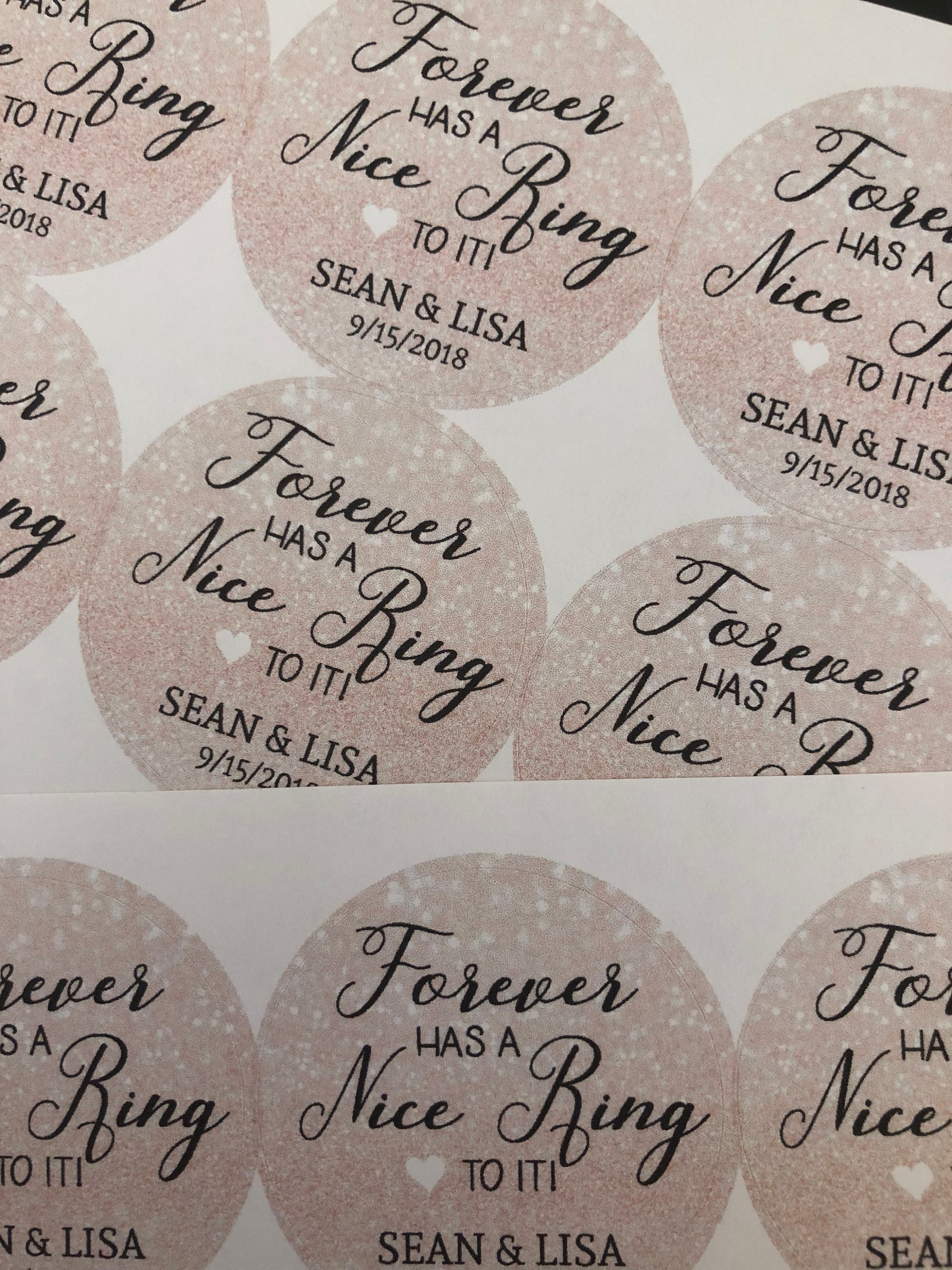 Wedding Stickers Custom Stickers Wedding Favors Forever Has | Etsy