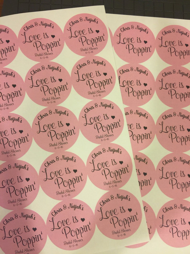Wedding Favors Love is Sweet Wedding Favor Stickers Custom | Etsy