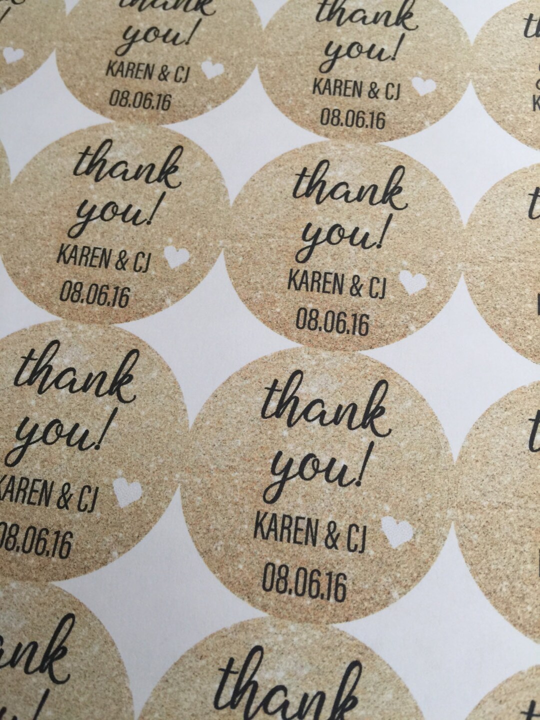 Wedding Stickers, Thank You Stickers, Wedding Thank You Stickers, Thank ...