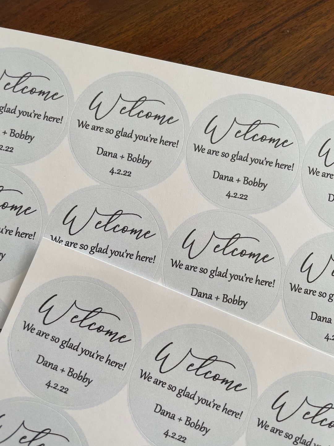 Welcome, Welcome Stickers, Wedding Stickers, Custom Stickers, Wedding ...