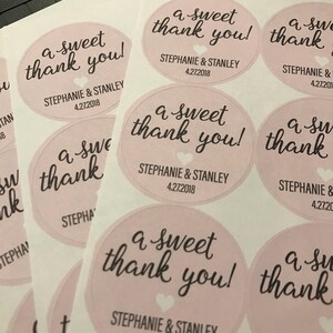 Wedding Stickers, Thank You Stickers, Wedding Thank You Stickers, Thank ...