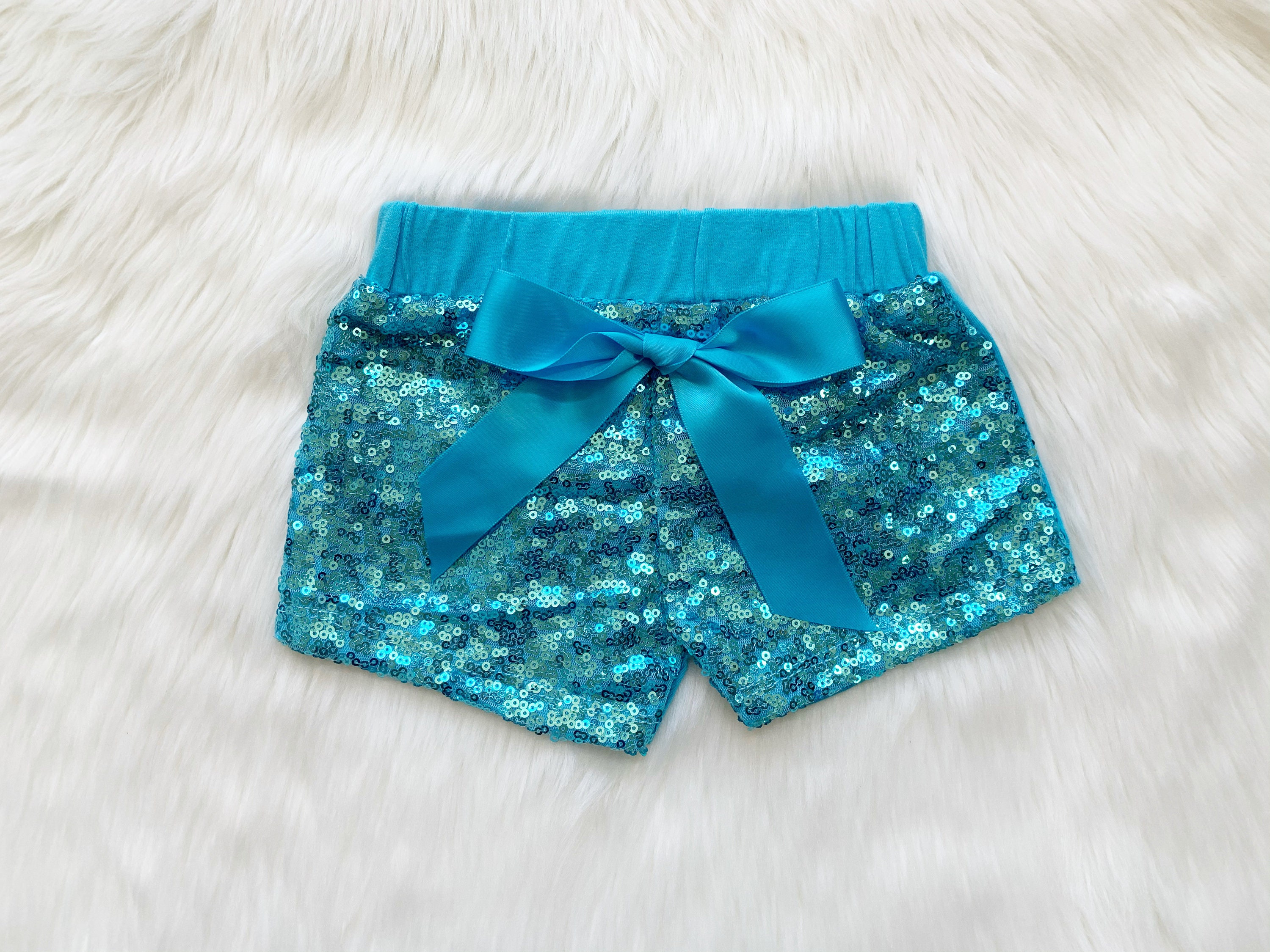 Turquoise Sequin Shorts Toddler Girl Shorts Sequin Shorts - Etsy.de