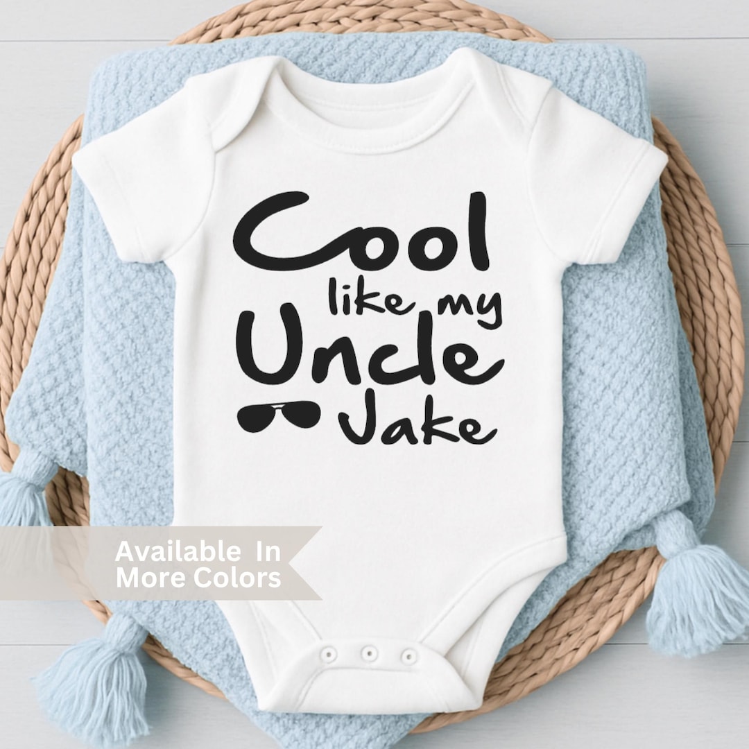 Personalized "my Uncle" Baby Bodysuit - Custom Uncle Gift - Pregnancy ...