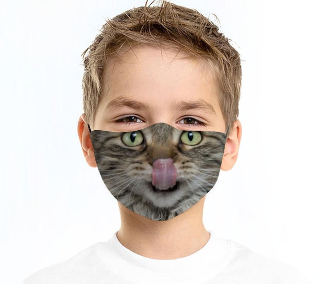 Funny Cat Face Mask Cat Mask for Kids and Adults Cute Cat - Etsy Denmark