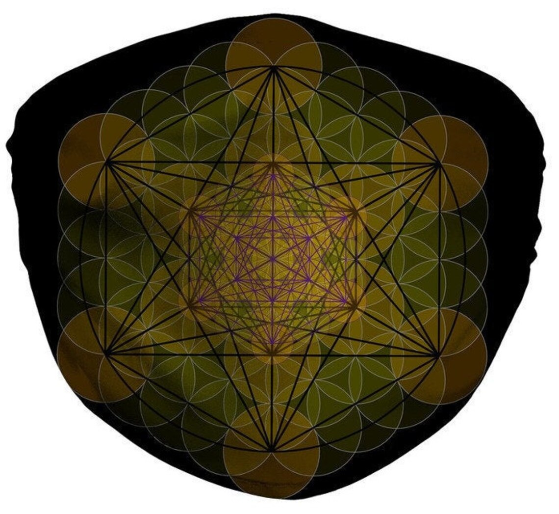 Spiritual Face Mask Sacred Geometry Mask Flower of Life - Etsy
