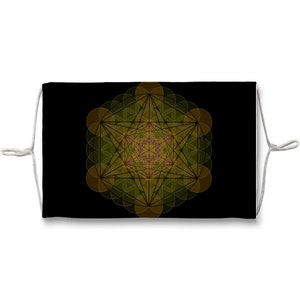 Spiritual Face Mask, Sacred Geometry Mask, Flower of Life Mask ...