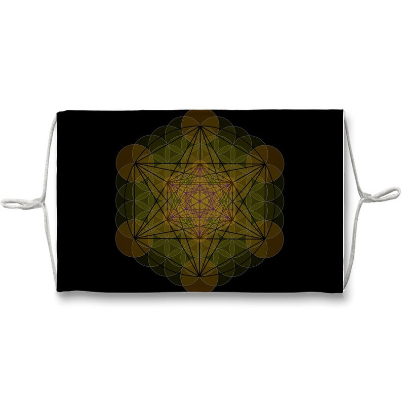 Spiritual Face Mask Sacred Geometry Mask Flower of Life - Etsy