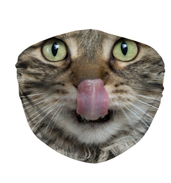 Funny Cat Face Mask Cat Mask for Kids and Adults Cute Cat | Etsy