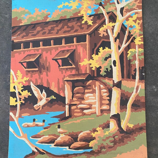 Retro Paint by Number Kit - Etsy