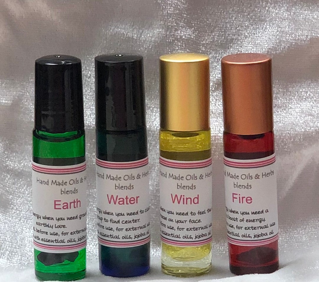Elements Essential Oil Blends! Earth, Air, Water and Fire Handcrafted ...