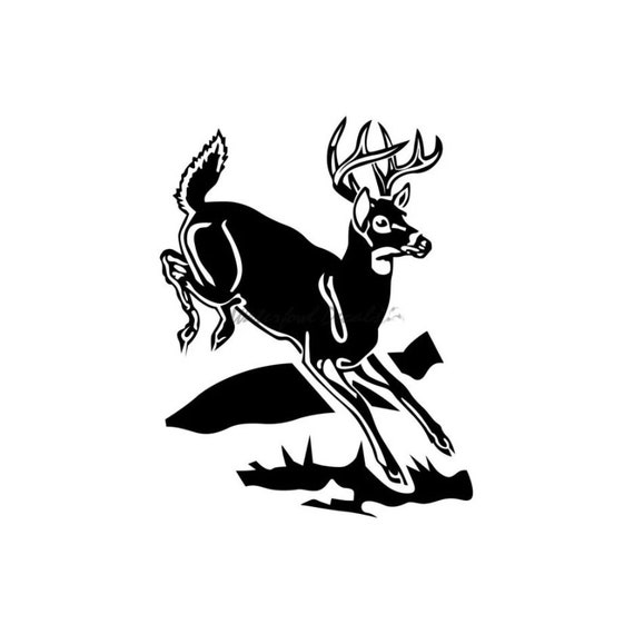 Deer Jumping Drawing