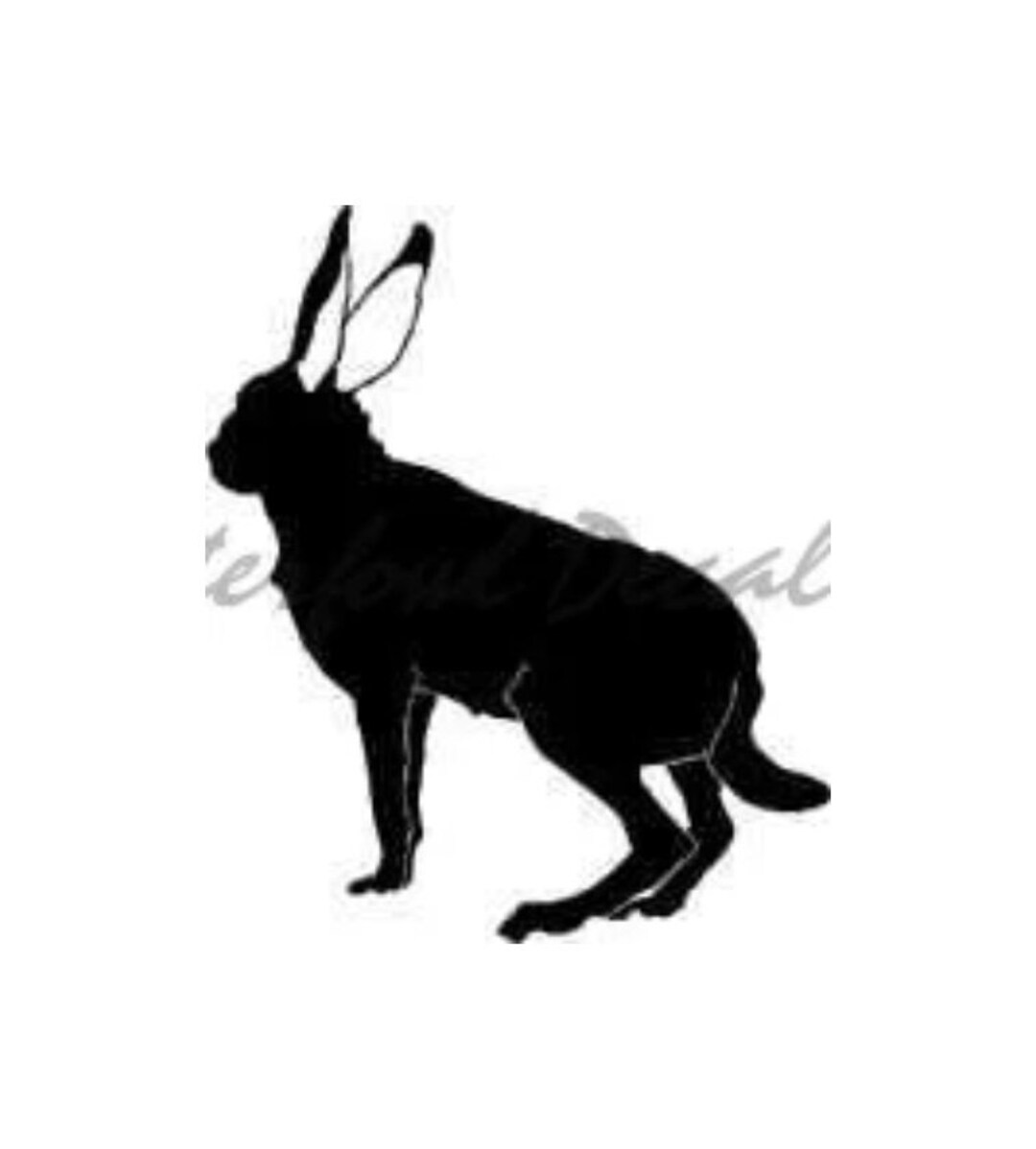 Rabbit Standing Silhouette Decal Rabbit Hunting Decal 1401 - Etsy