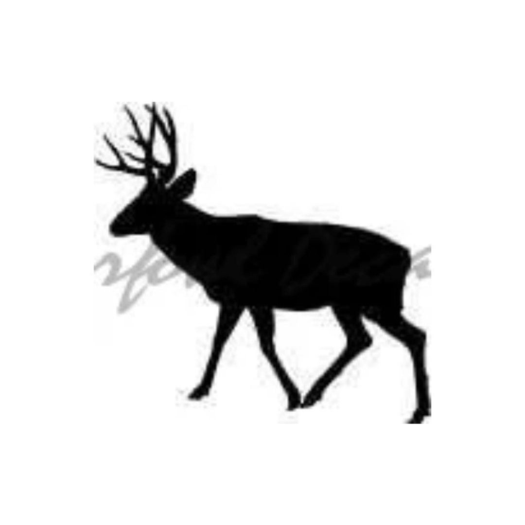 Whitetail Deer Deer Buck Hunting Profile Sticker Whitetail - Etsy