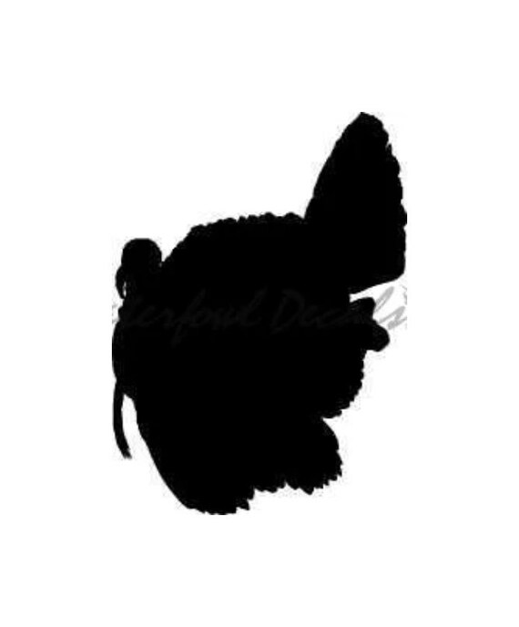 Turkey Strut Silhouette Decal Strutting Turkey Hunting - Etsy