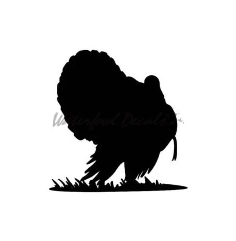 Strutting Turkey Decal