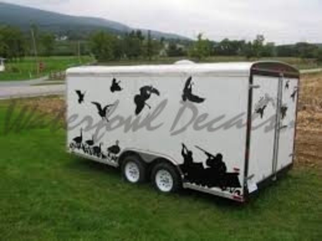 Goose Trailer Vinyl Decal Goose Trailer Decal Hunting Field - Etsy