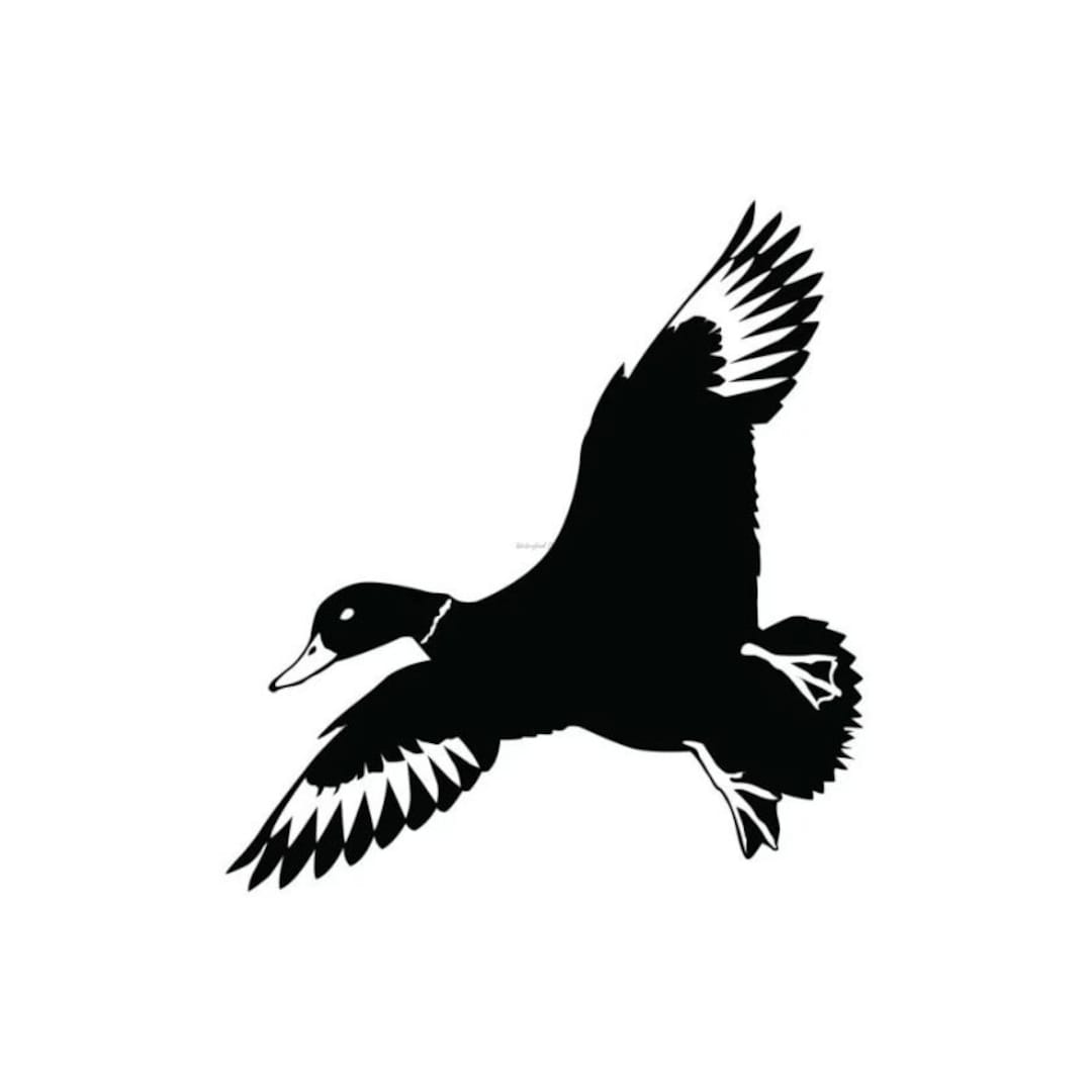 Flying Cupped and Feet Down Duck Decal Duck Hunting Vinyl - Etsy