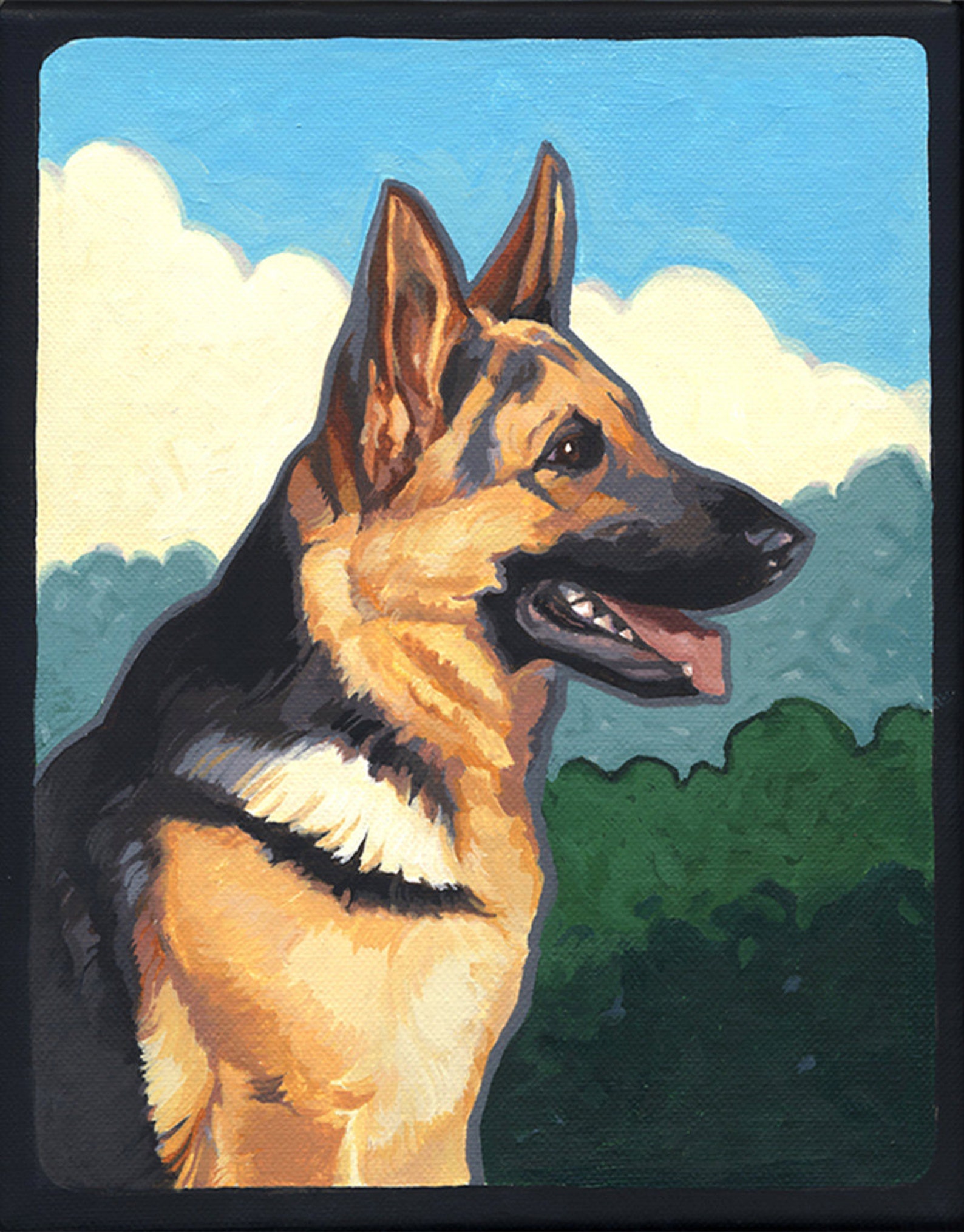 Arts and Crafts German Shepherd - Etsy