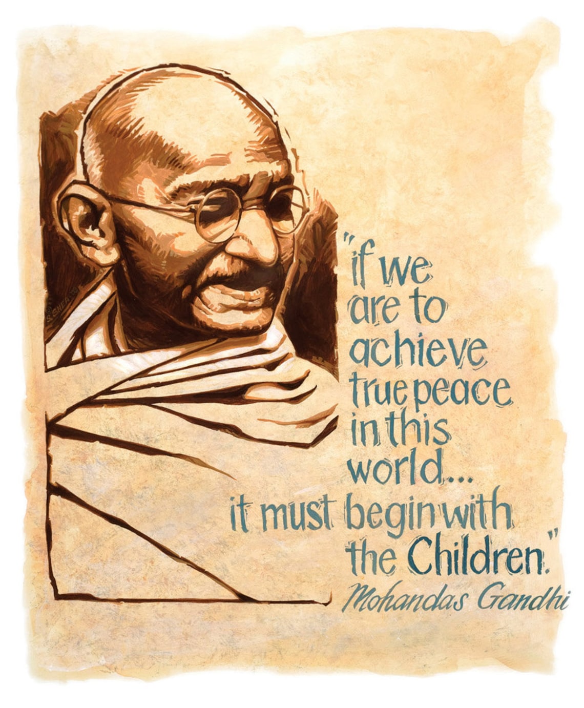 Gandhi- Man of Peace- Words of Peace. - Etsy