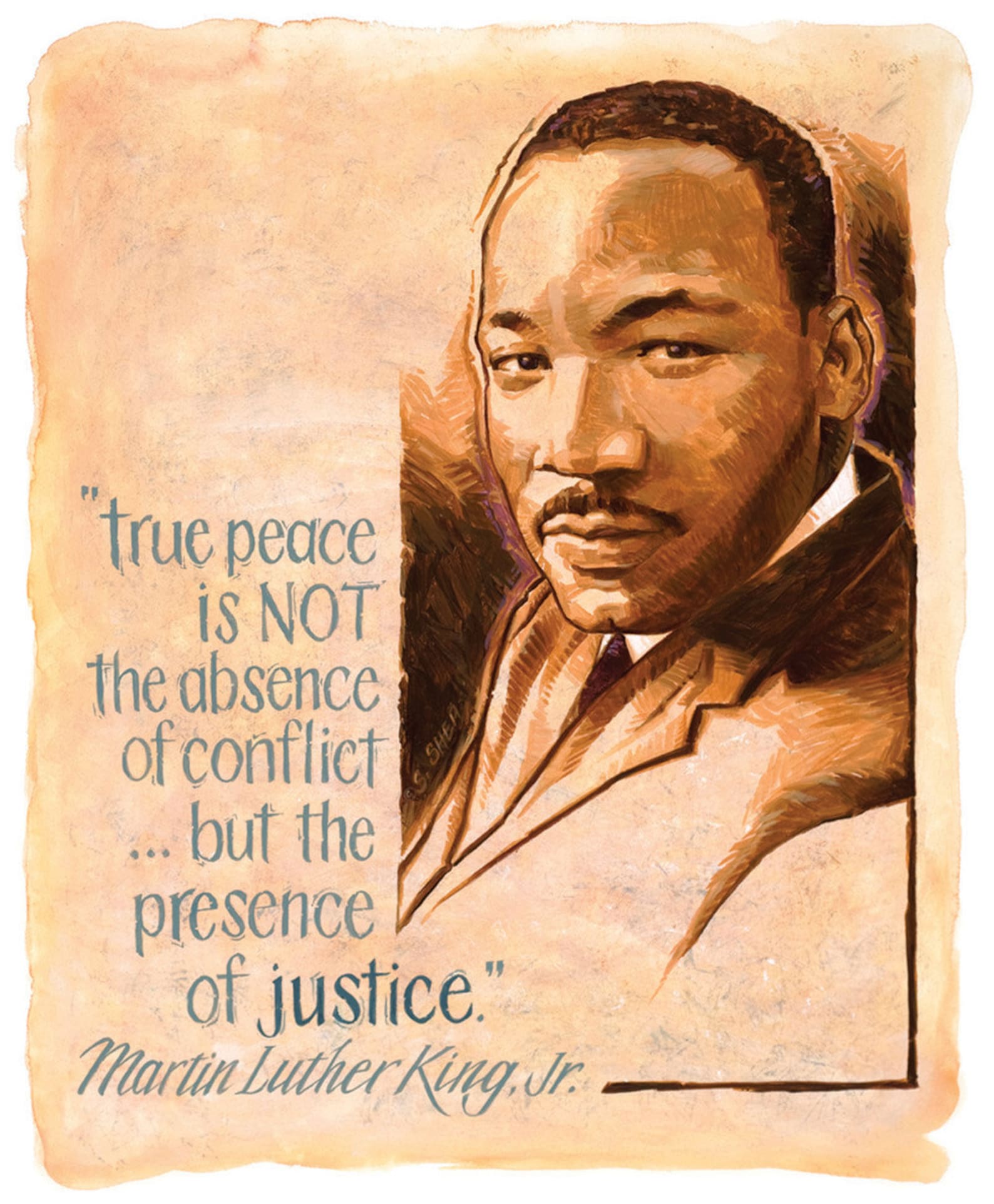 MLK - Man of Peace, Words of Peace. - Etsy
