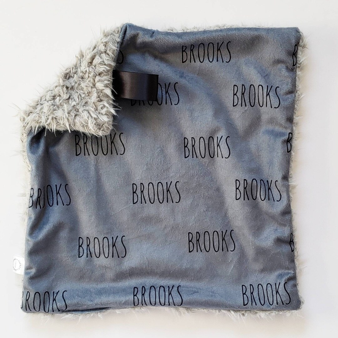 Personalized Name Lovey, Minky Lovey, Faux Fur Lovey, Name Lovey, Boy ...